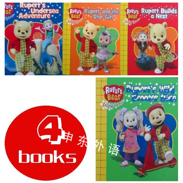 Rupert Bear Follow The Magic Collection1 4系列读物儿童图书进口图书进口书原版书绘本书