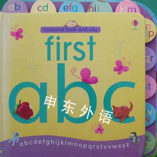 First Abc Usborne Look And Say L 作者与插画儿童图书进口图书进口书原版书绘本书英文原版