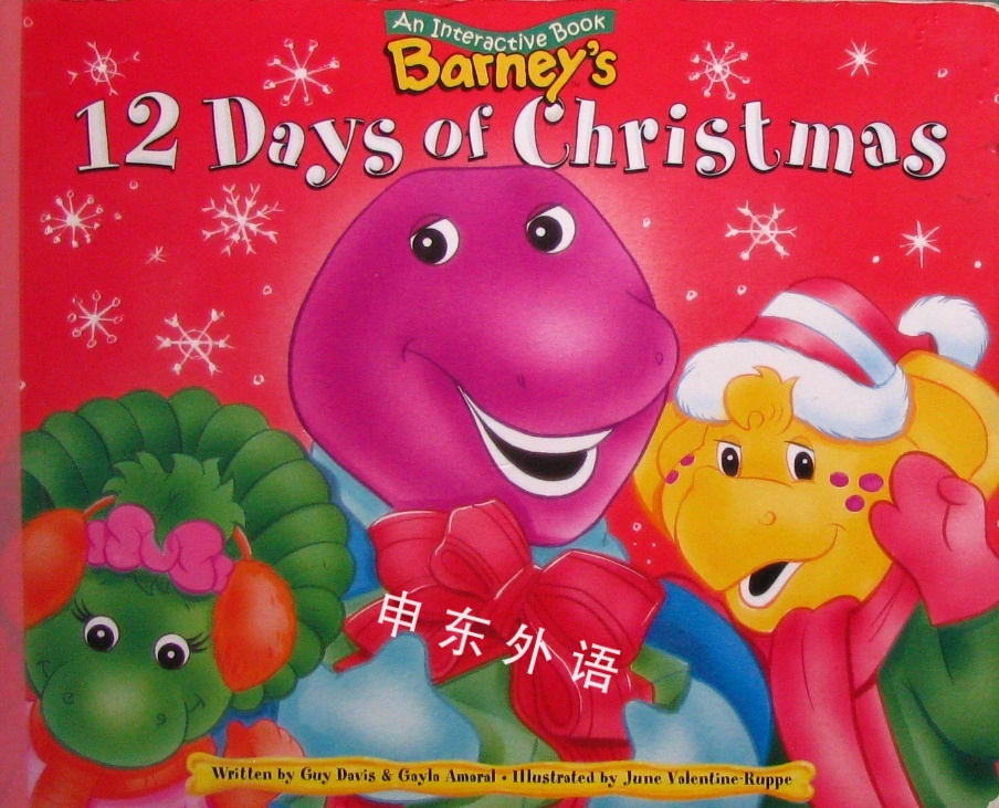 Barneys 12 Days Of Christmas文学基本概念儿童图书进口图书进口书原版书绘本书英文原版图书儿童纸板书