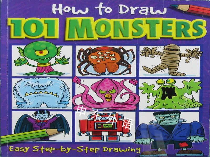 How To Draw 101 Monsters画艺术艺术与音乐儿童图书进口图书进口书原版书绘本书英文原版图书儿童纸板书